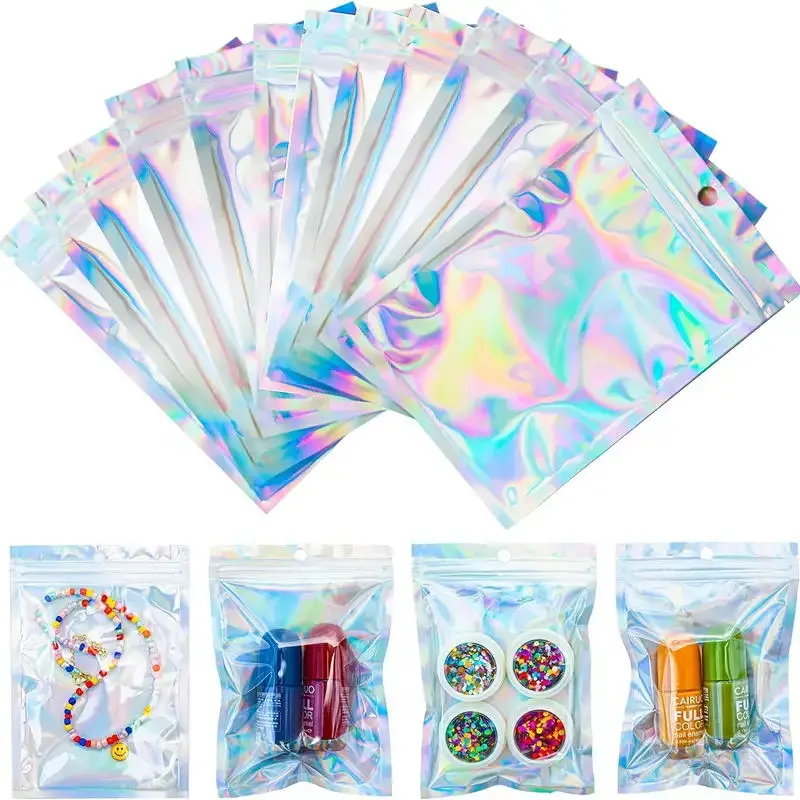 Resealable Holographic Laser Ziplock Bags for Small Business - Custom ...