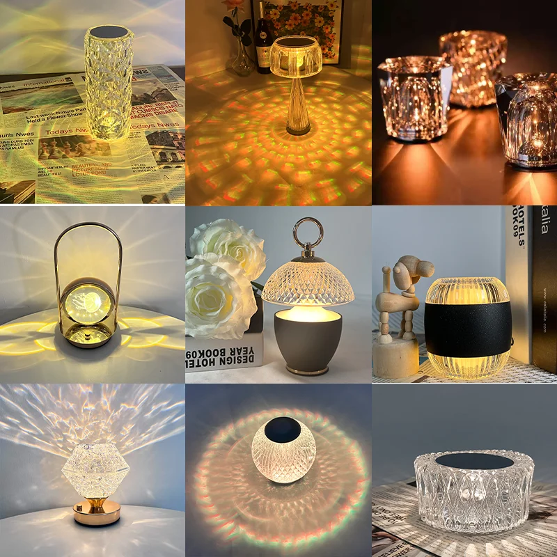 Classic Style Dimmable LED Table Lamp - Rechargeable Gold