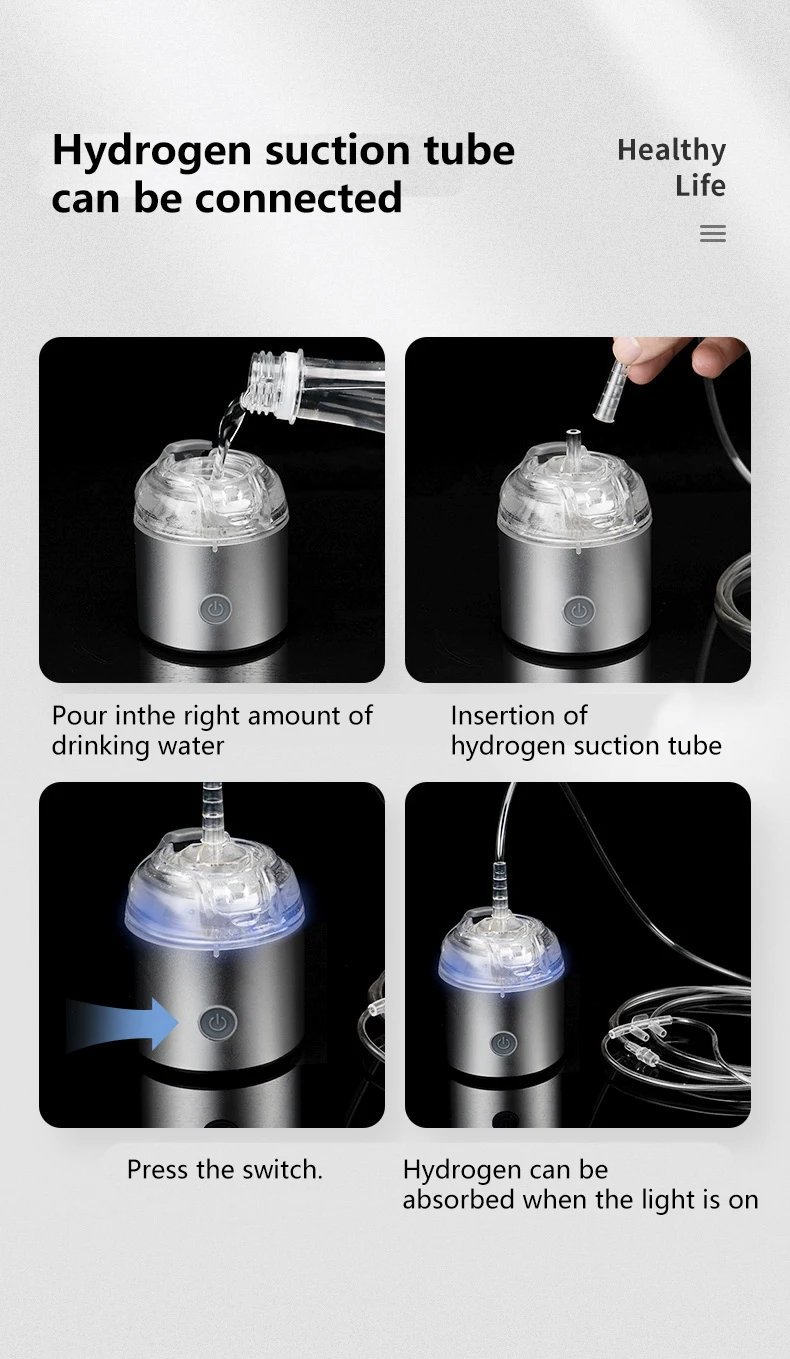 Portable Nano Hydrogen Water Generator Bottle Ionizer Maker For ...