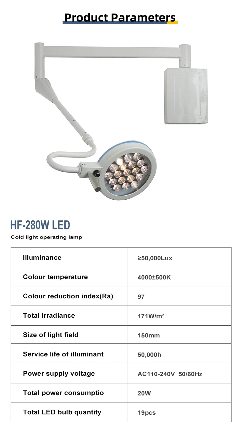 Ce Certificate 97ra Color Rendering Surgical Shadowless Lamp Versatile ...