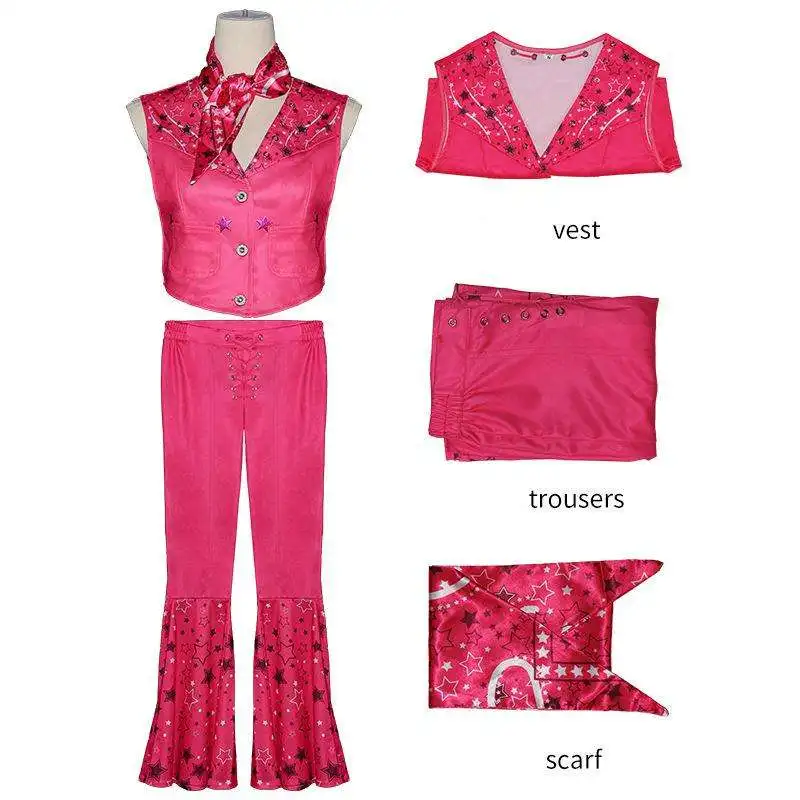 New Movie Film Cos Costume Sexy Pink Girls Women Dress Accessories ...