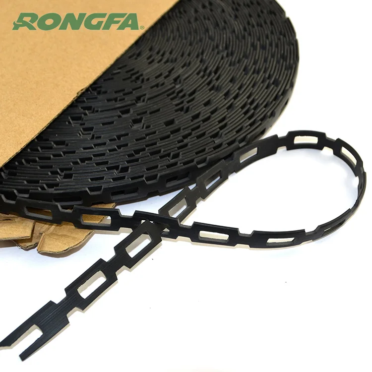 1" Plastic Adjustable Black Chain Tree Ties Plastic Self Locking Tie ...
