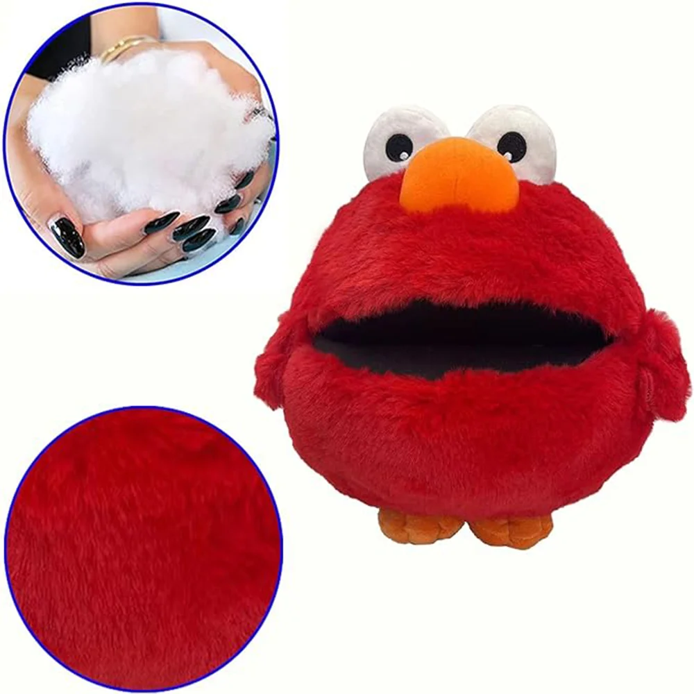 Funny Shape Eye-catching Stuffed Red Doll Plushie Big Mouth Toy For ...