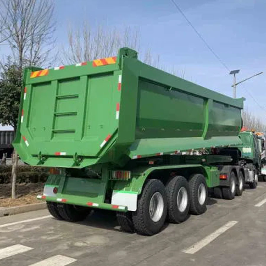 Heavy Duty U-Shape End Tipper Dump Truck Trailers Semi