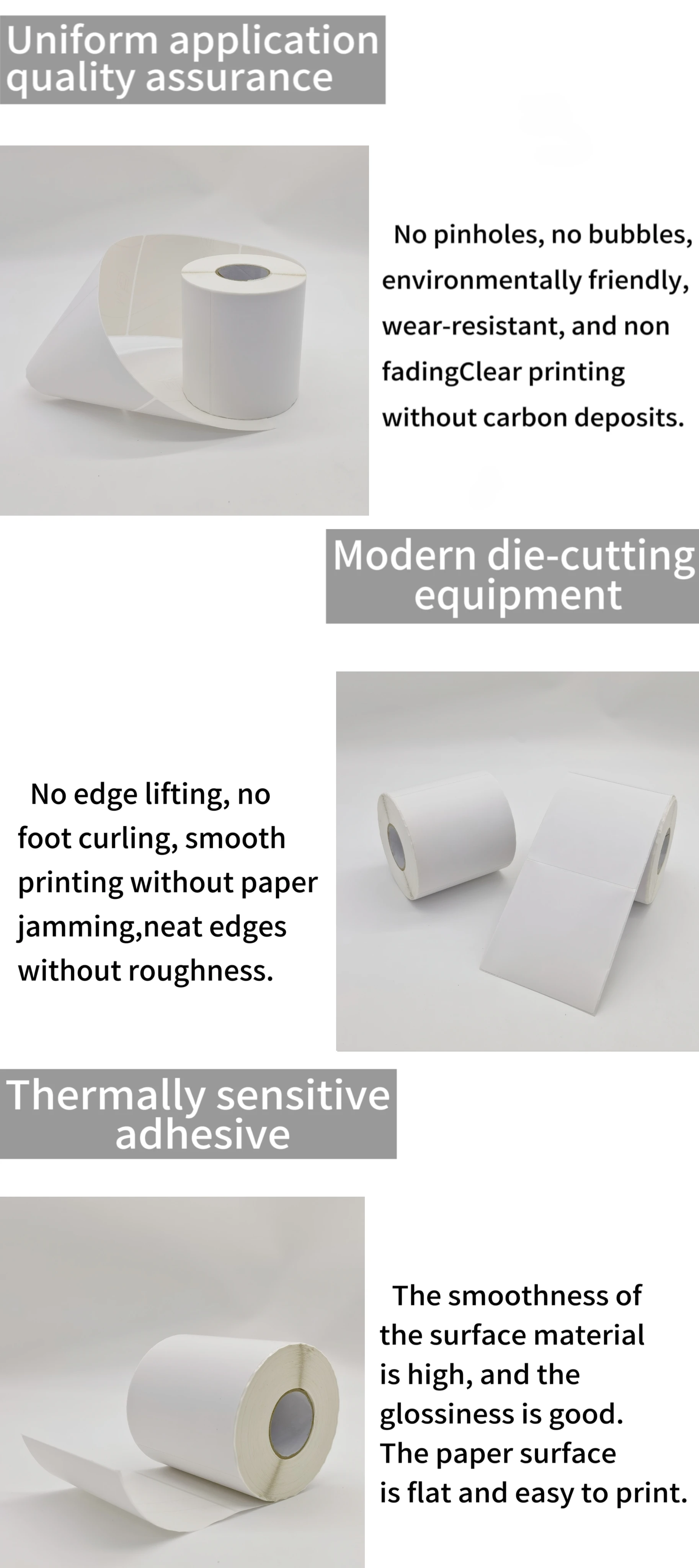 Product Label Sicker 100mm*100mm Size 500pcs Roll Barcode Printer ...