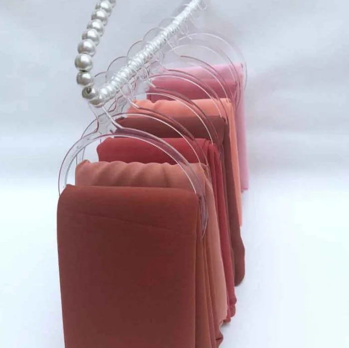 Free Sample Custom Round Hijab Shawl Scarf Display Plastic Cheap Hanger ...