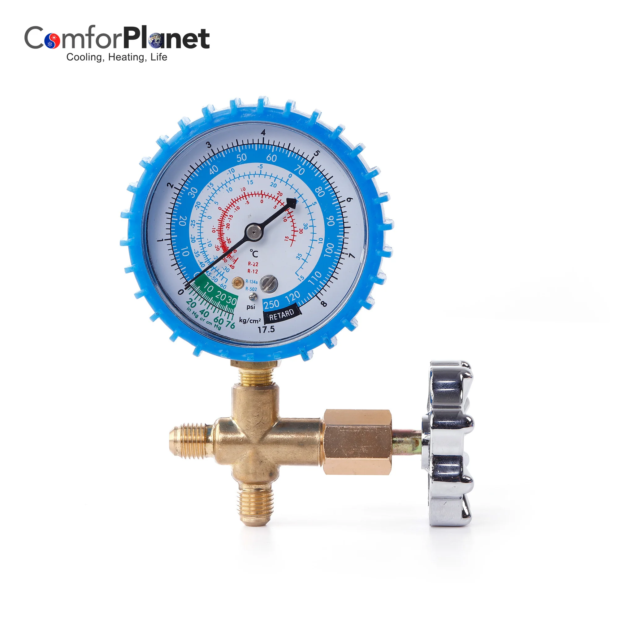 Refrigerant Single Pressure Gauge Valve RT-466L for AC