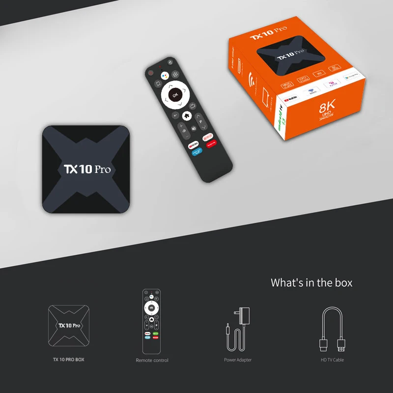 2023 Cheapest TV Box Android 13 with BT Voice Remote