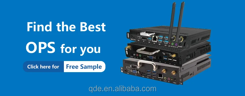QDE 4K Office Whiteboard Industrial Embedded Computer OPS Mini PC Stock ...