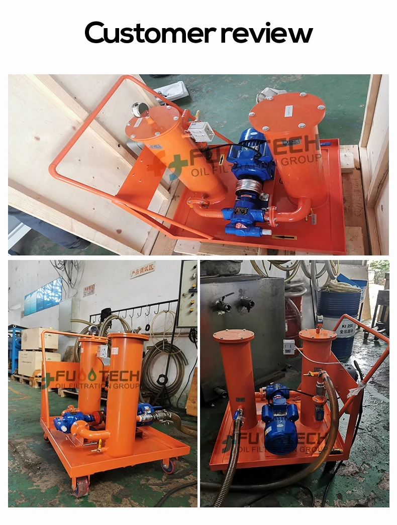 100L/min Movable Oil Filter Cart Hydraulic System Portable Industrial ...