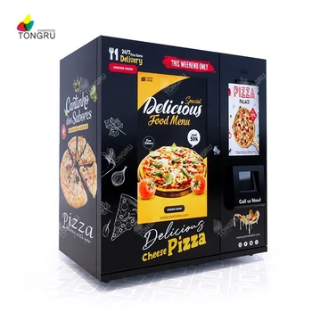 Indoor Hot Food Frozen Commercial Vending Machine Automatic Smart Pizza ...