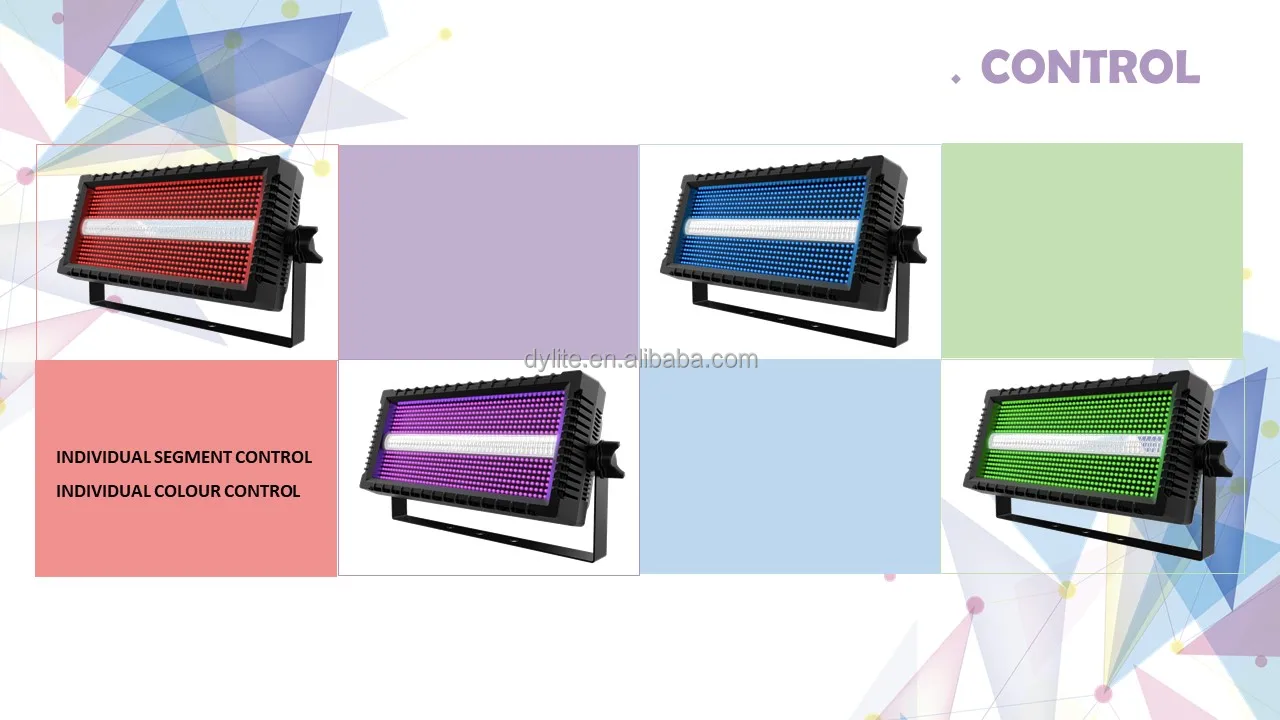 Indoor Lighting DMX Control Stormy 1200 RGBW 4in1 LED Strobe Light for ...