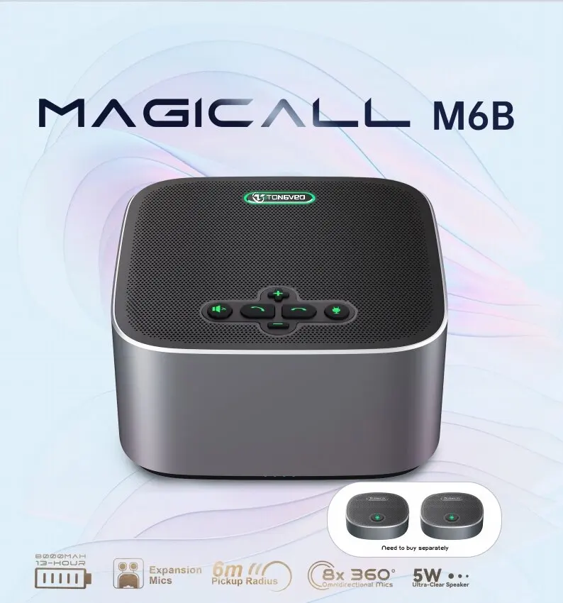 BT/Wireless/USB Conference Speakerphone Omnidirectional Microphone With ...