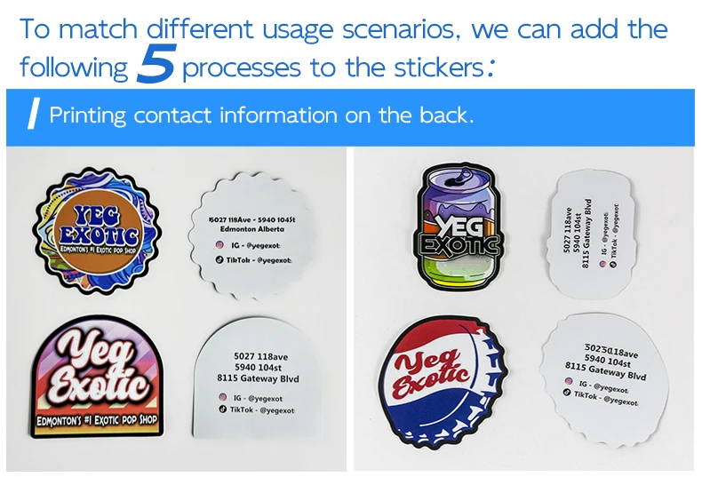 Custom Bulk Printing Adhesive Packaging Labels Set Design Individual ...