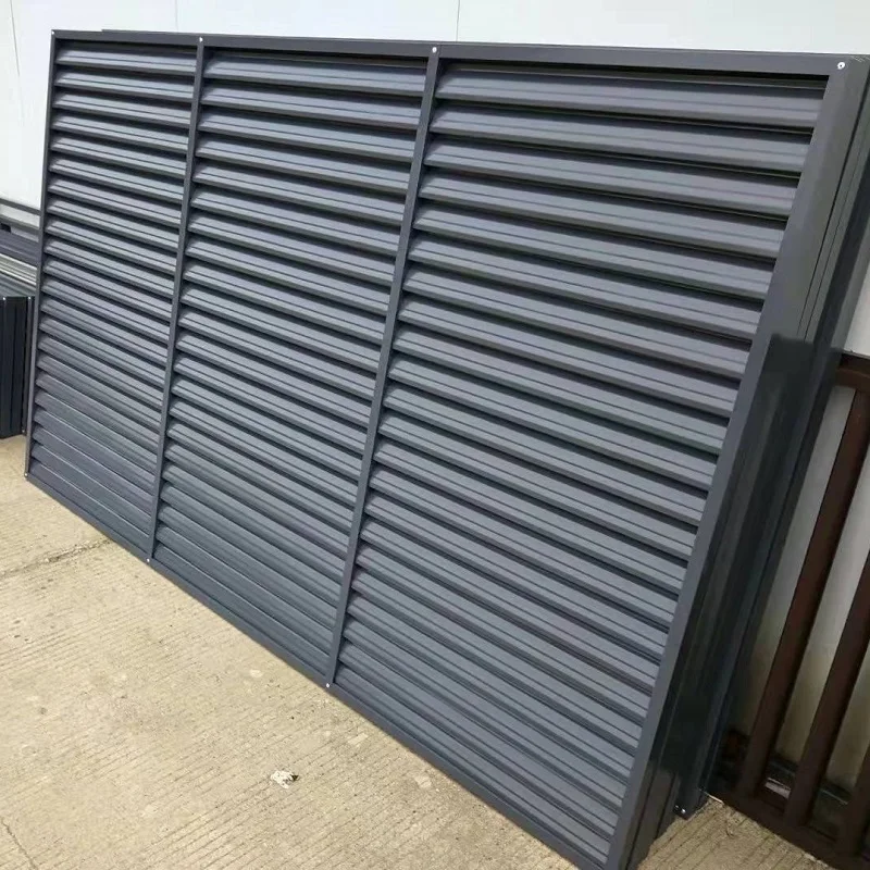Zonron Aluminum Shutter Curtain Wall Decoration Louvers Panel Wall ...