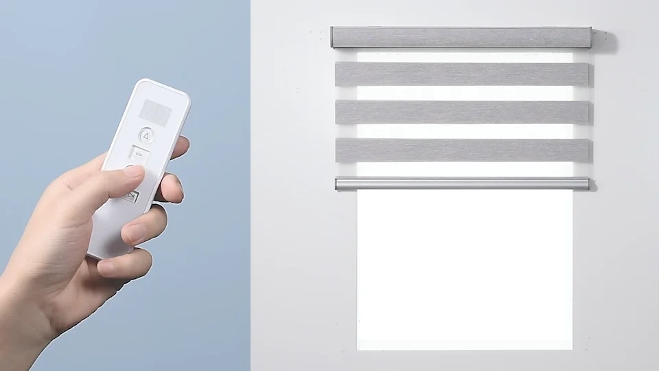 Zebra Shade Remote Control Manual Motorized Smart Z Wave Zebra Blinds ...