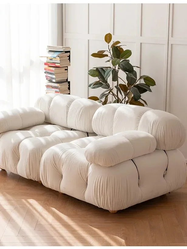 Italian Modern Luxury Modular Sectional Bubble Bubble Fabric 4 Piece ...