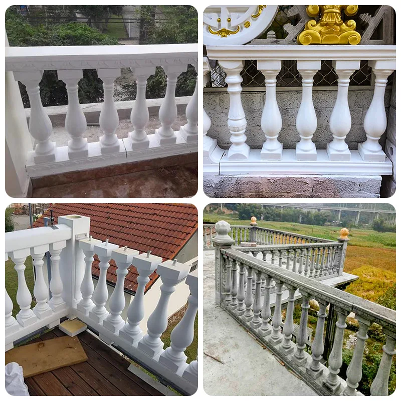 Hot Sale Concrete ABS Plastic Railing Mold Baluster Mould for Villa ...