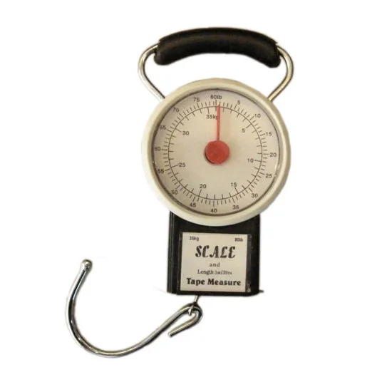 Portable Spring Scale Mini Hanging Hook Scale With 1m Tape Measure ...