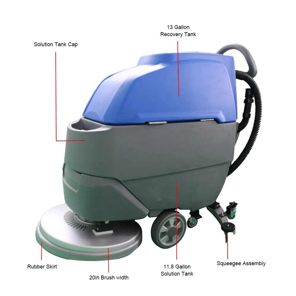 Magwell D510s Battery Powered Industrial Walk Behind Concrete Floor ...