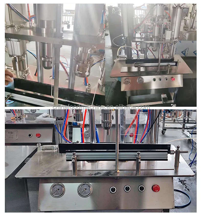 Semi Automatic Chemical Spray Aerosol Can Filling Machine
