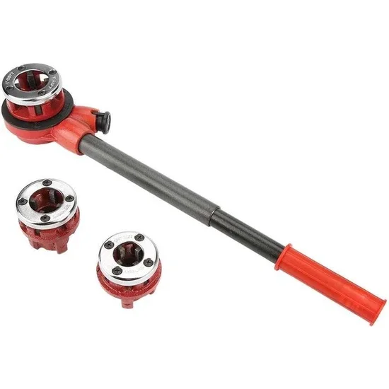 Ratchet Pipe Threader Kit,Ratcheting Pipe Threading Tool Set With 3 ...