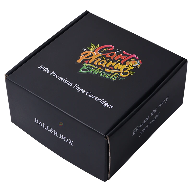 Custom Box Logo Heavy Duty Insulated Sturdy Black Printed Mail ...