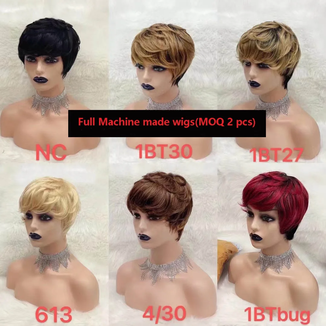 New Arrival Short Pixie Cut 613 Blonde Human Hair Wig Wholesale Lovely ...
