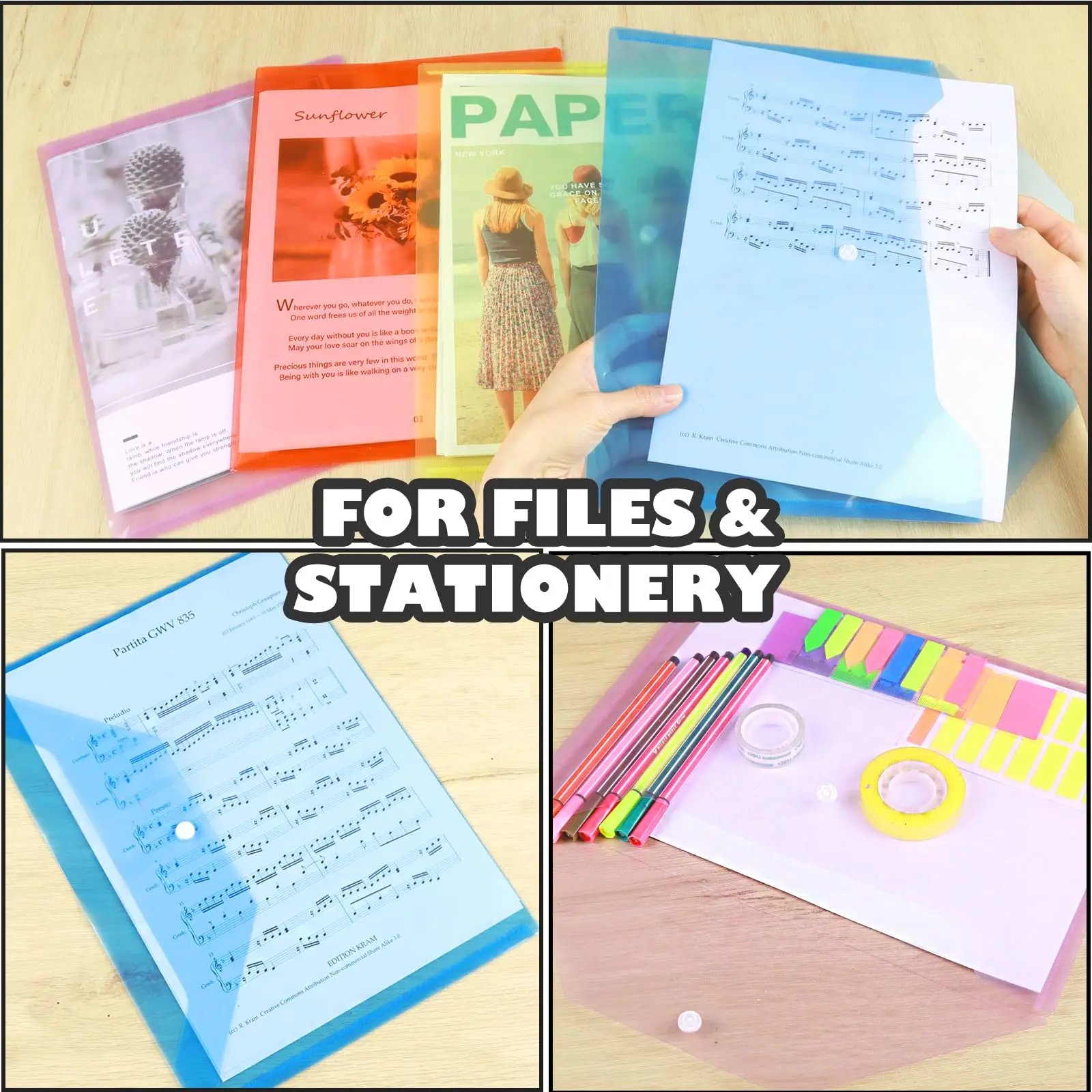 Transparent Plastic A4 Envelopes - Secure & Customizable