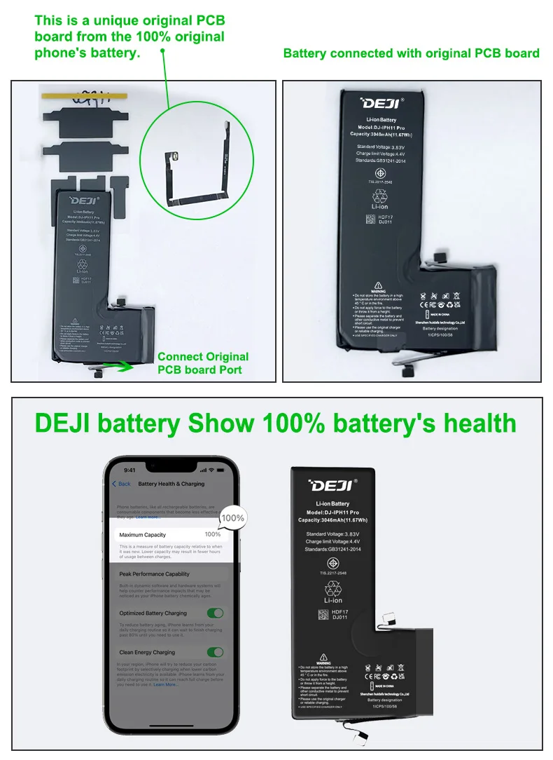 Deji New Upgrade Battery For Iphone Battery 100% Health Solve Popup ...