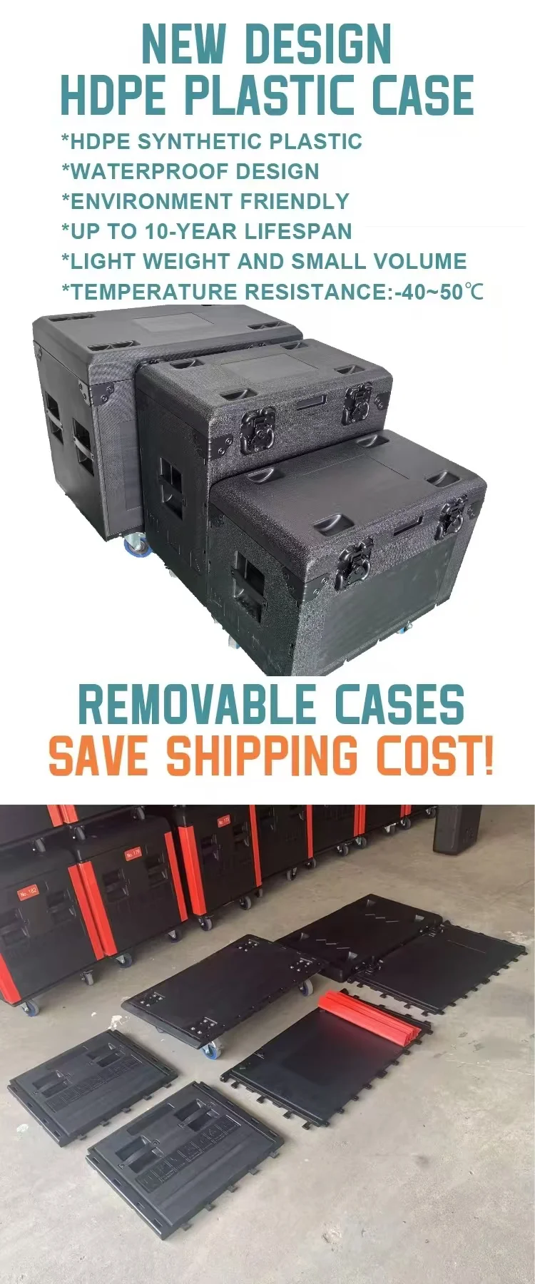 Led Par Light Suitcase Shockproof Led Screen Flight Case Waterproof ...