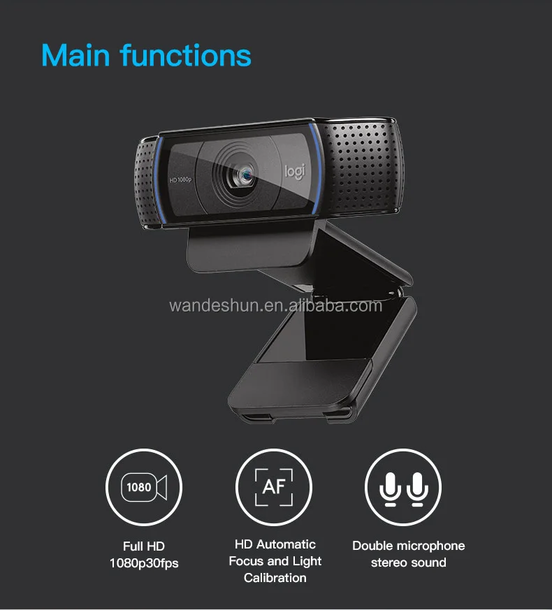 For C920 Pro Full HD 1080p CMOS Sensor Gaming Office Recommended ...