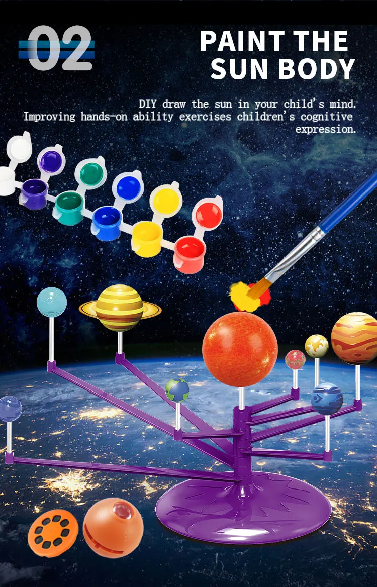 Custom Mini Planet Projector - Educational Solar System Kit