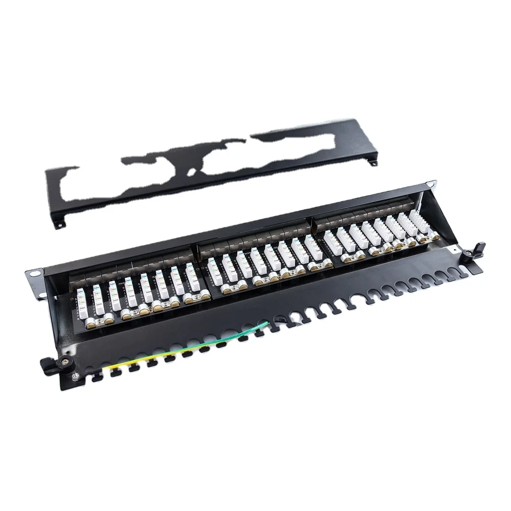 Cat6A FTP Patch Panel 24 Port Shielded Unshielded Customized Patch ...
