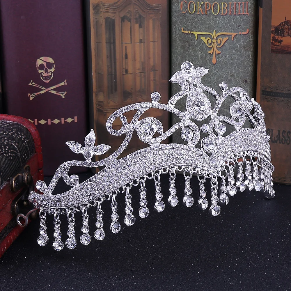 Alibaba.com: Miallo Arabic Style Crown with Tassels, Metal Rhinestone ...