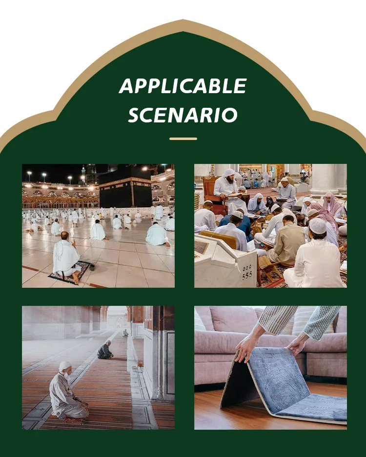 Foldable Muslim Mat with Backrest - Perfect for Outdoor Prayers
