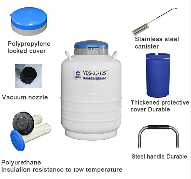 Transportation Liquid Nitrogen Container YDS-35B-125 LN2 Container for Lab| Alibaba.com