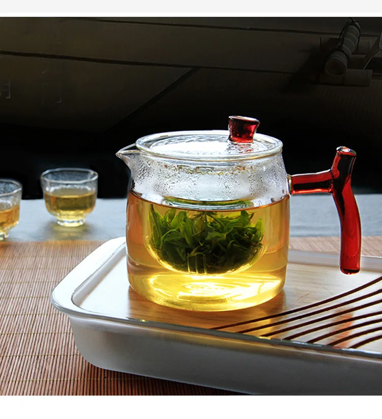 Handblown Clear High Borosilicate Small Glass Teapot With Infuser - Buy ...
