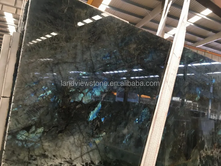 Madagascar Blue River Labradorite Granite Slabs For Kitchen Top Bar Top ...