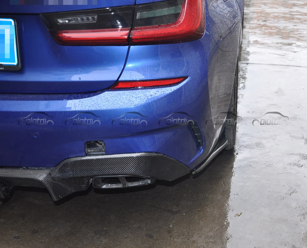 Carbon Rear Bumper Side Splitters for BMW 3 Series G20 G21 M Sport M ...