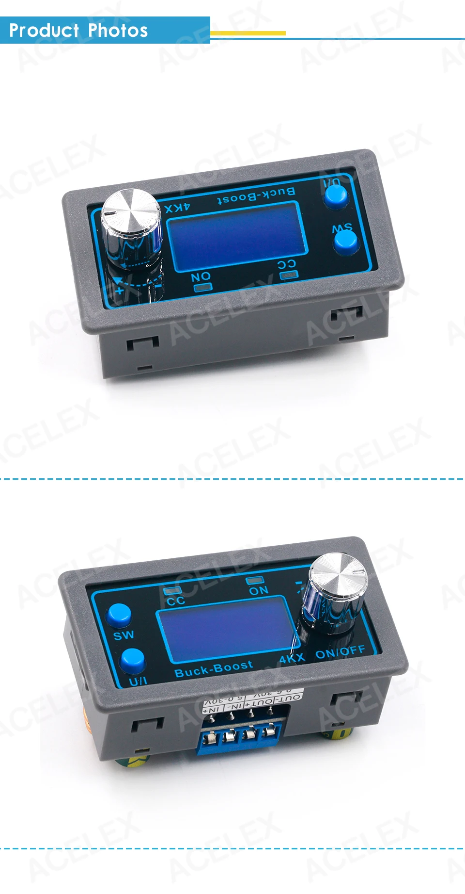 ZK-4KX CNC DC DC Buck Boost Converter - 4A Power Module