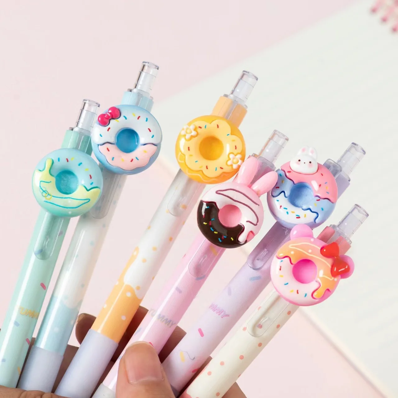 Cute Cartoon Donut Shaped Neutral Pen Creative Student Signature Gel ...