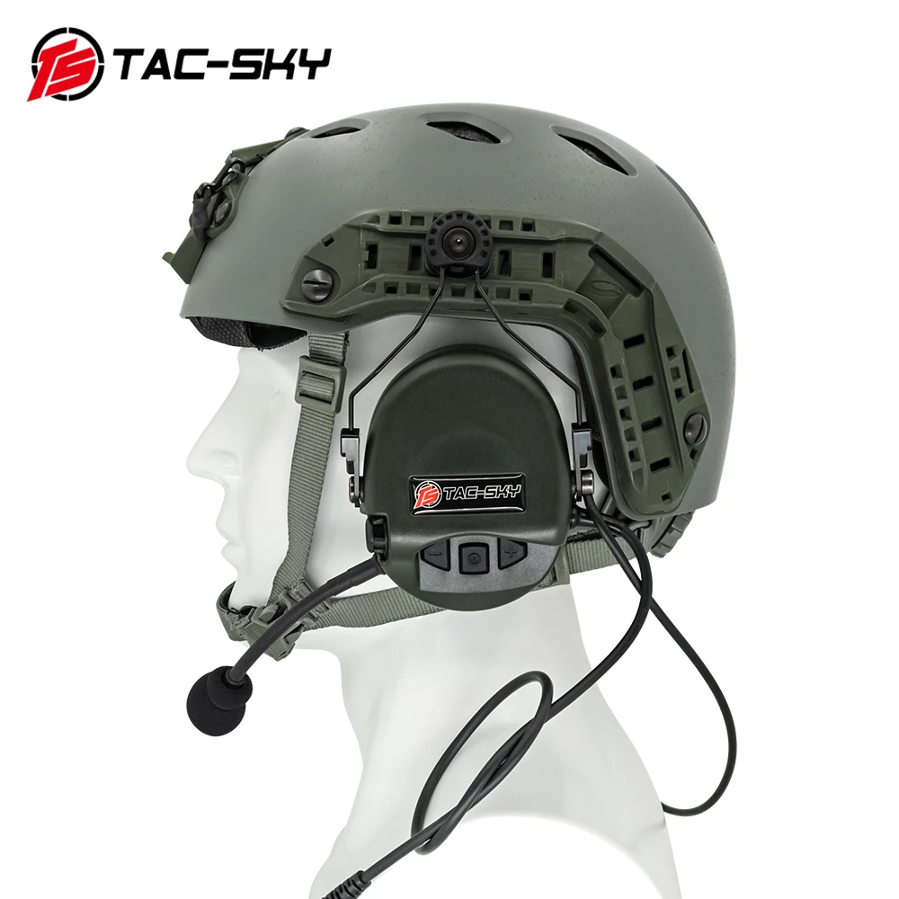 Ts Tac-sky Tactical Headset Tci Liberator Ii Noise Reduction Pickup ...