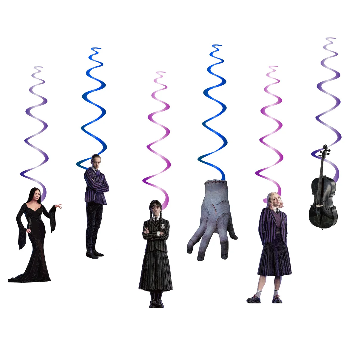 2023 Tv Show Wednesday Addams Balloons Girls Party Supplies Balloons ...