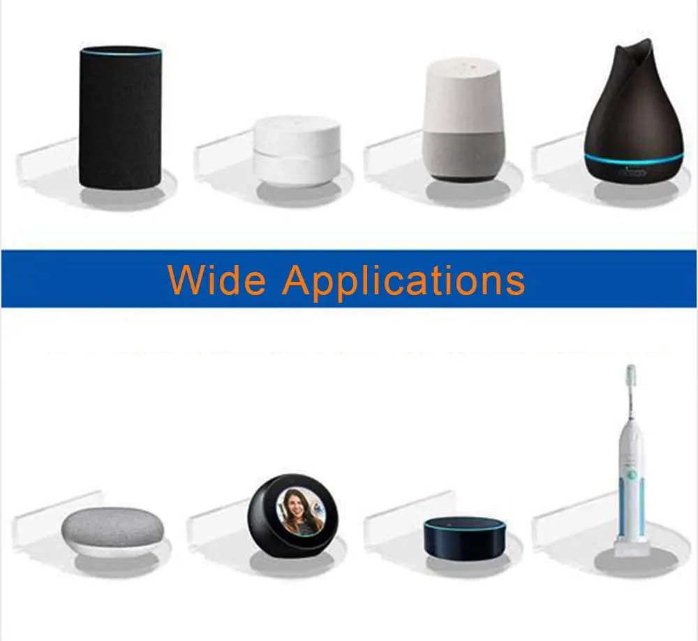 Hafoko Wall Shelf Mount For Echo Dot 4th Gen,Auto Sonic Wall Stand ...