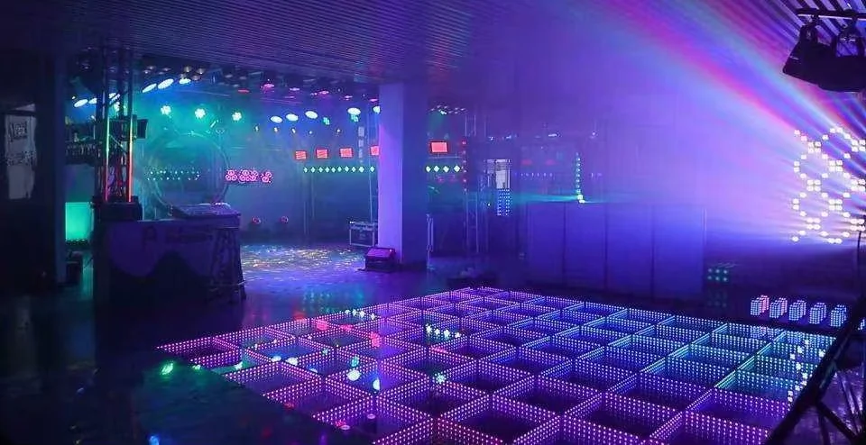 Customized 50x50CM 3D Guide Column Pixel RGB Luminous Panel Ceiling ...