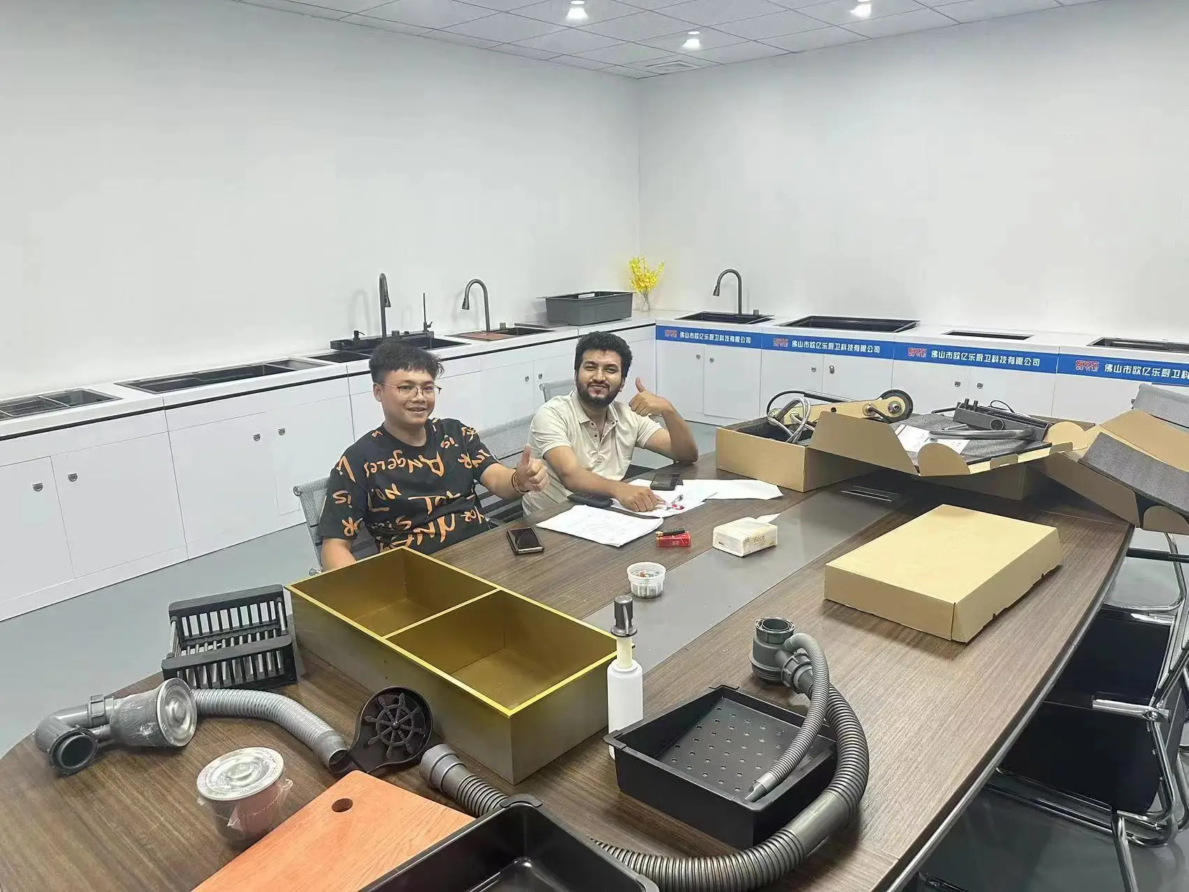 Stainless Steel Commercial Sink Double-trough Dish Washer Sink ...