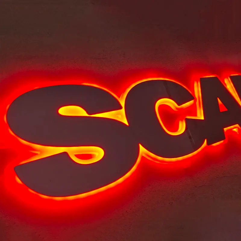 Exterior Led Truck Letters Front Logo Light Grille Badge Led Back Lit ...