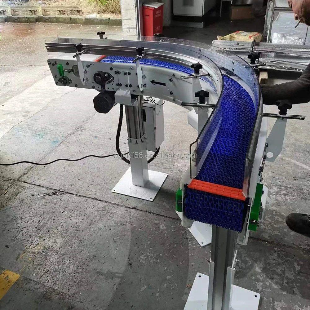 Stainless Steel Light Weight Modular Curve Mesh Belt Conveyor Modular ...