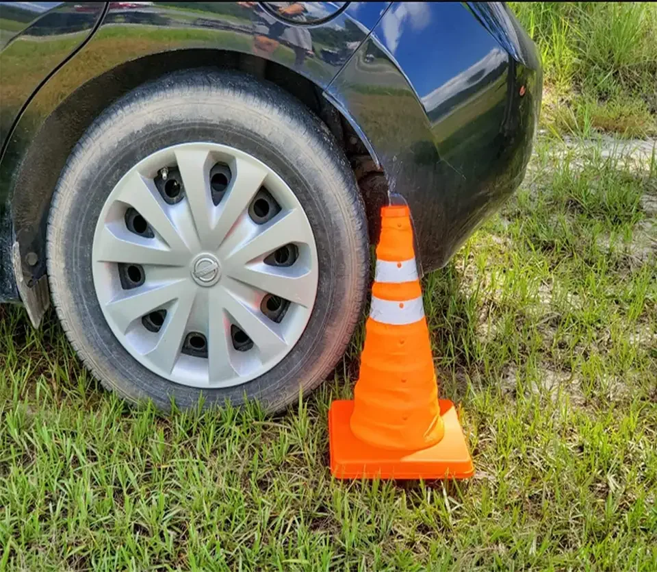 Road Traffic Cone Emergency Stop Warning Cone Sign Reflective ...